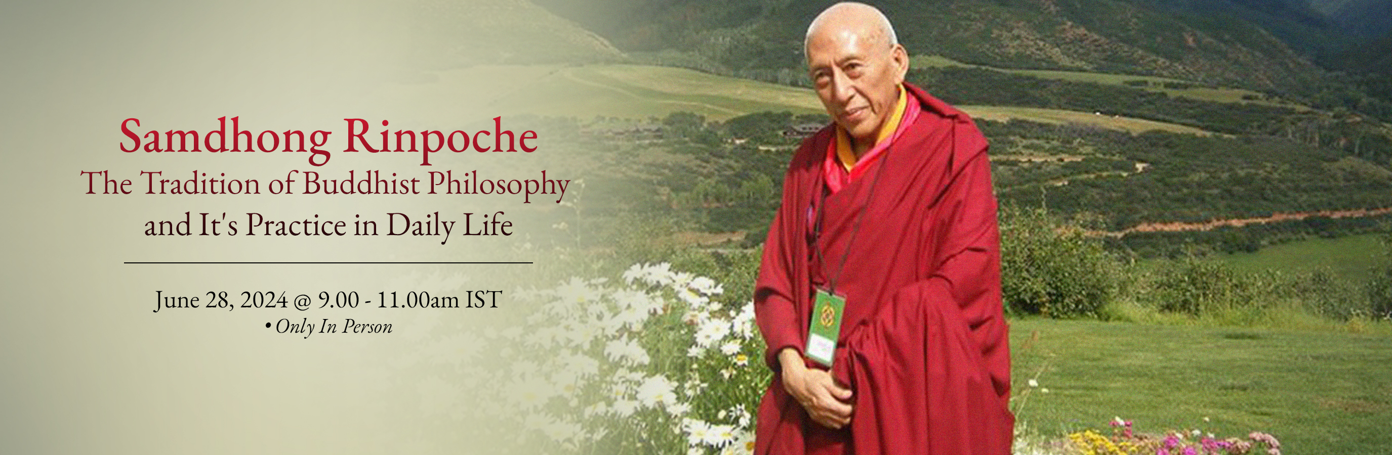Samdhong Rinpoche: The Tradition of Buddhist Philosophy and It’s ...
