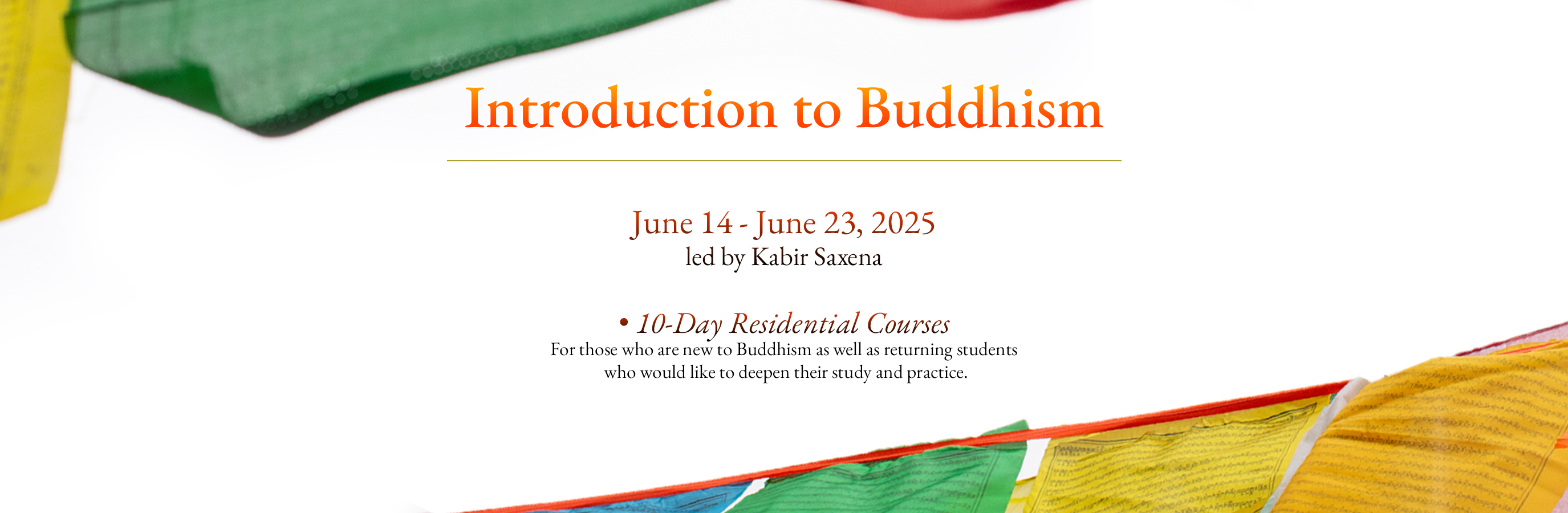 Introduction to Buddhism « Tushita Meditation Center