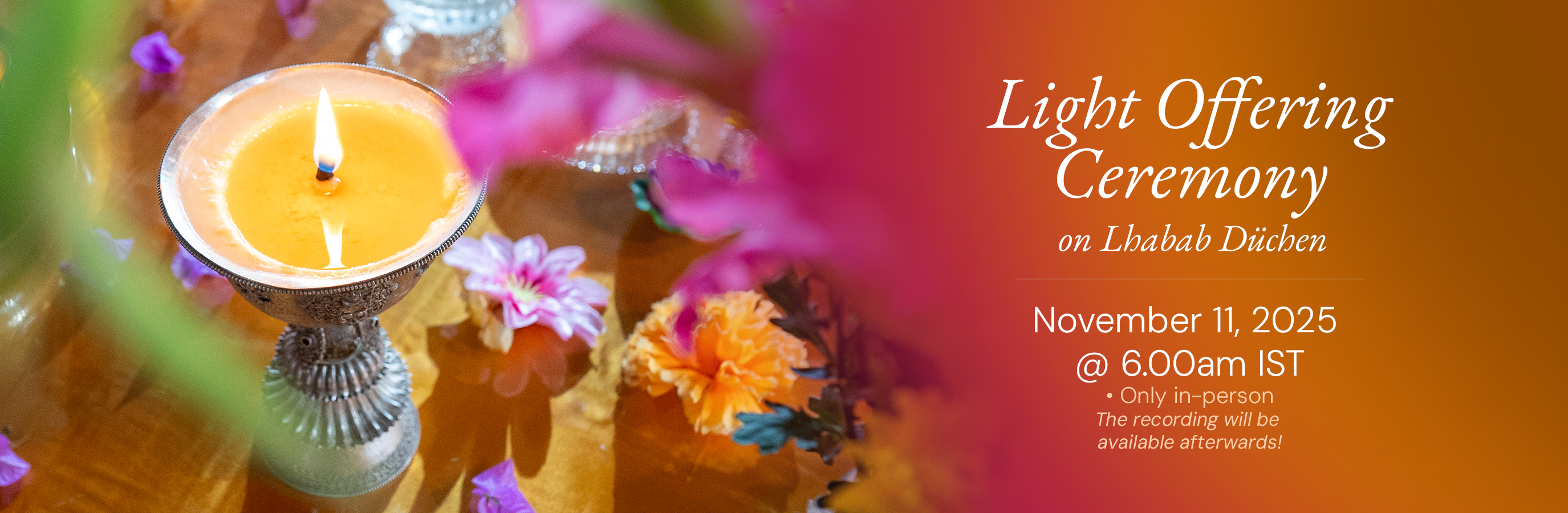 Light Offering Ceremony « Tushita Meditation Center